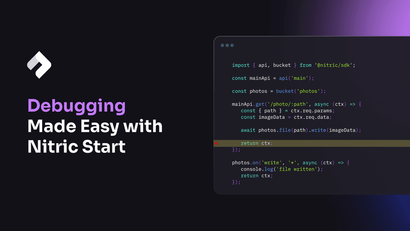 Debugging Made Easy with Nitric Start Command | Get Infrastructure from Code | Nitric